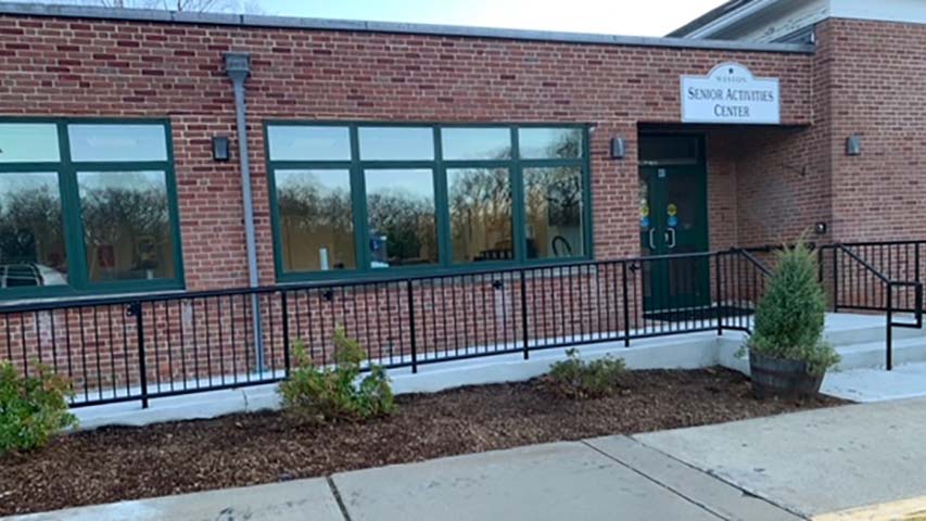 Senior Center Entrance Improved